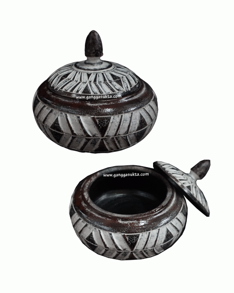 Candy Holder Patra Motif with Carved Style - Gangga Sukta